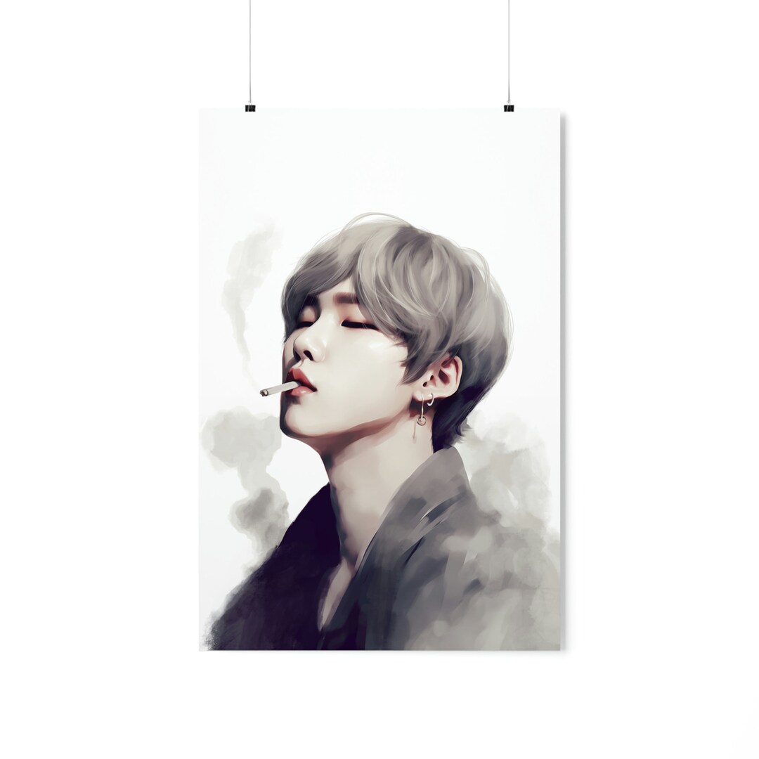 BTS Suga Agust D Min Yoongi Smoking D-day Haegeum Inspired Premium ...