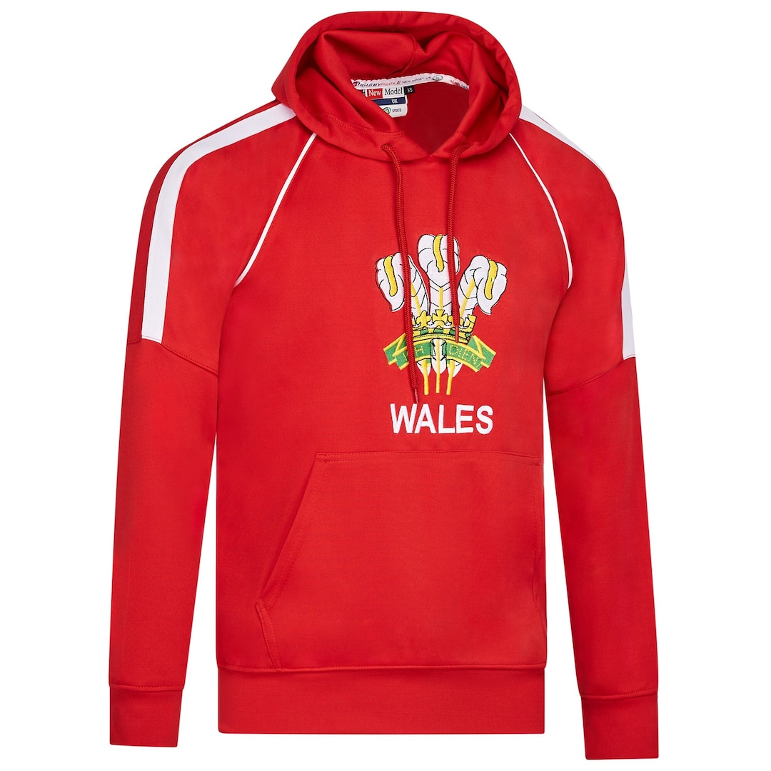 Rugby Fan Gift Hoodie Unisex Wales Full Sleeve | Creative Embroidered ...