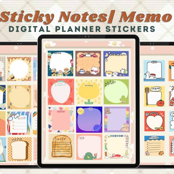 Korean Sticky Note - Etsy