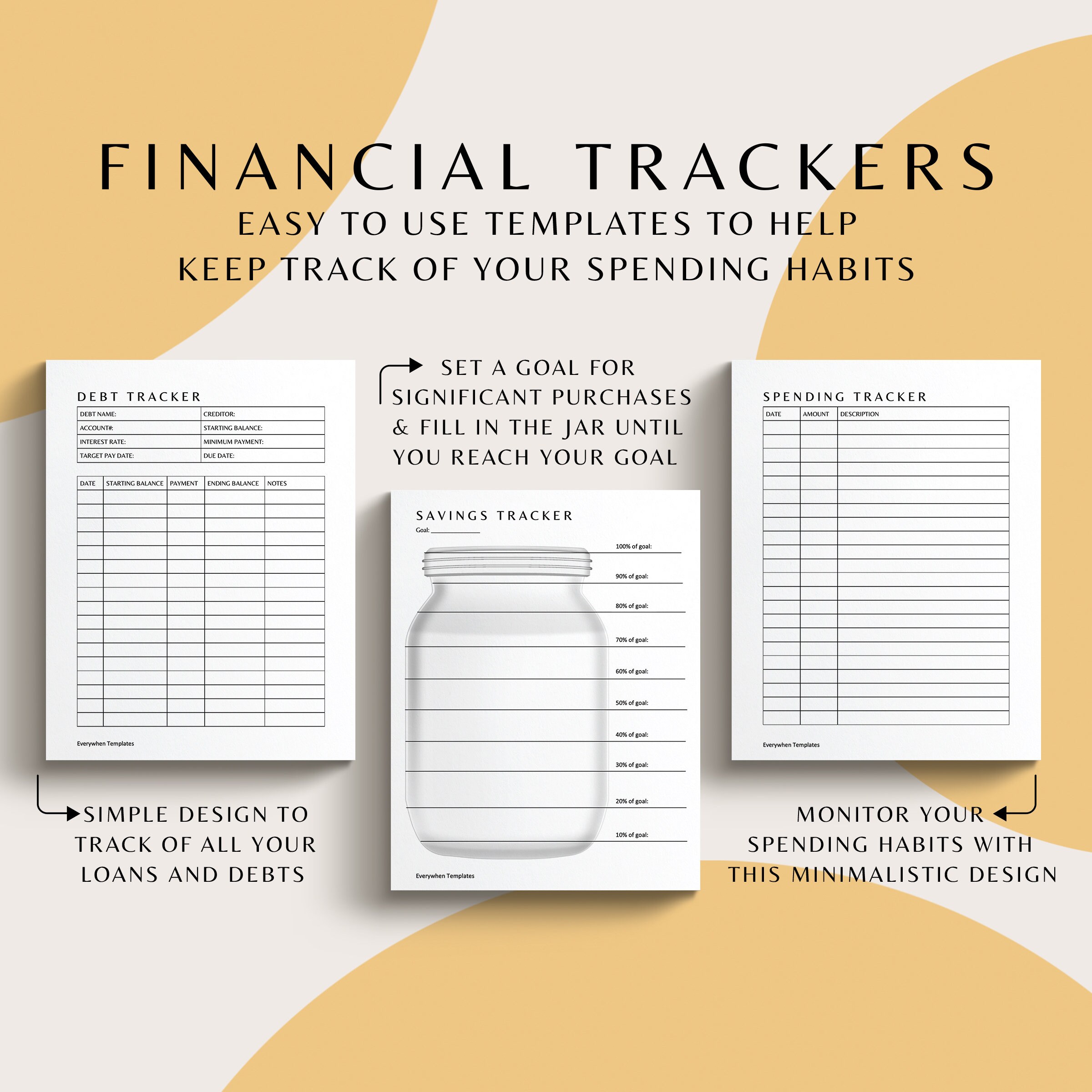 Basic All-in-one Printable Planner Journal Bundle Bullet - Etsy