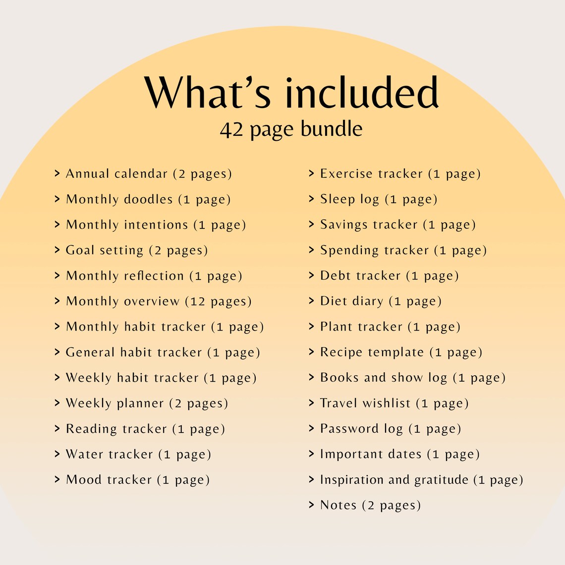 Basic All-in-one Printable Planner Journal Bundle Bullet - Etsy