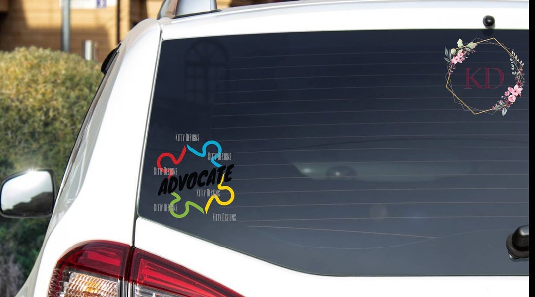 Advocate Car Decal, Autism Car Decal, Autism Window Car Decal, Autism ...