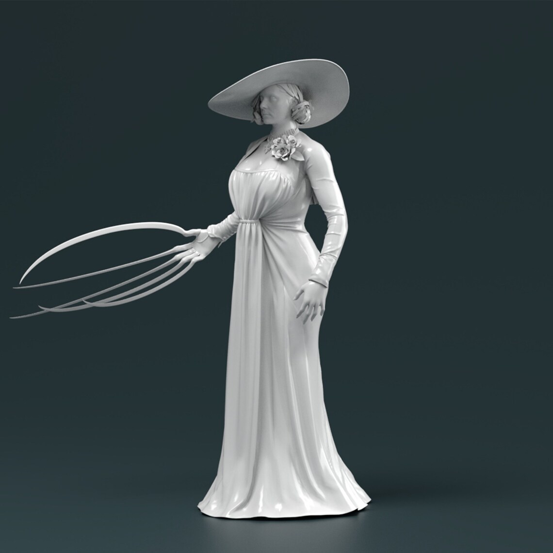Resident Evil Lady Dimitrescu 3D Model Print - Etsy Canada