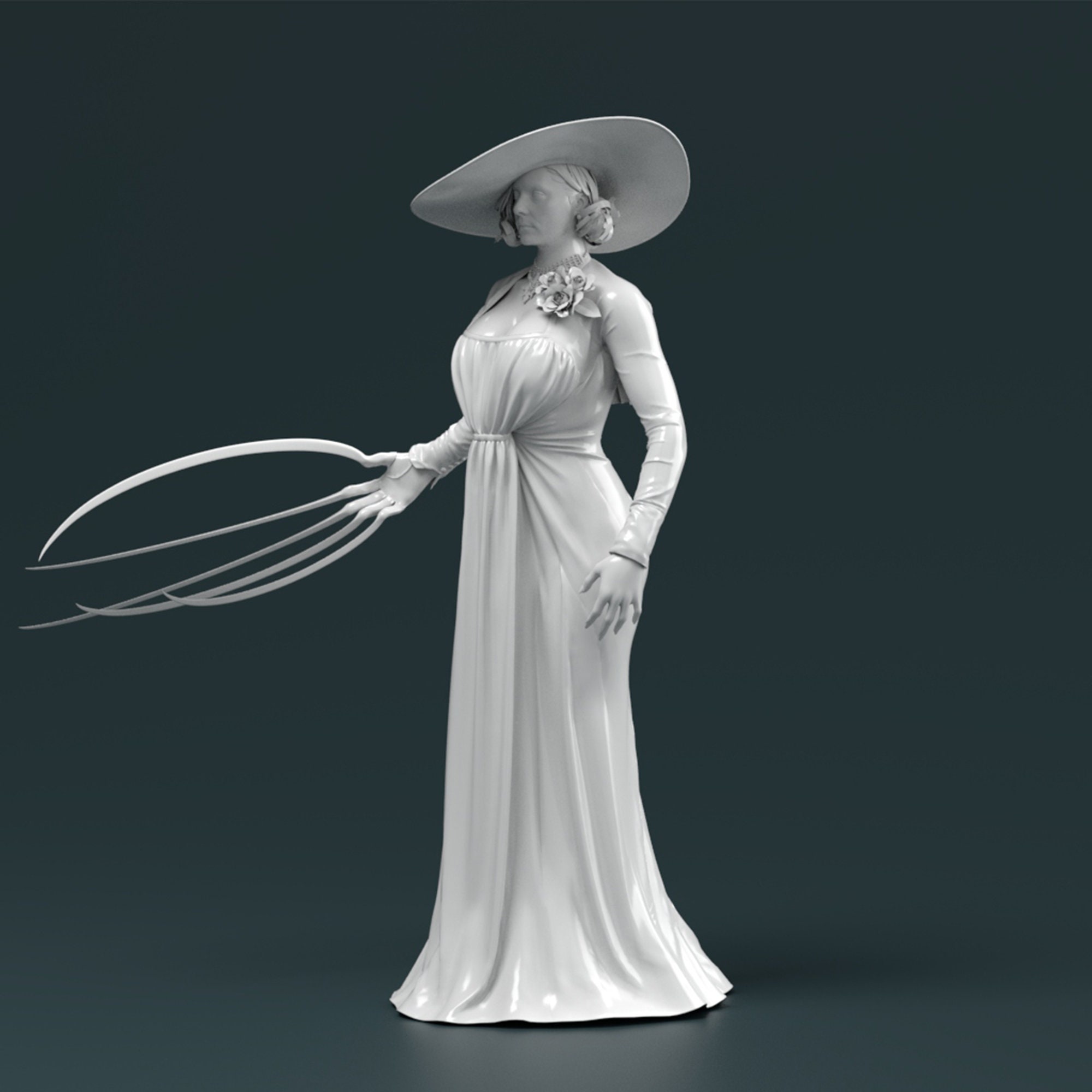 Resident Evil Lady Dimitrescu 3D Model Print - Etsy Canada