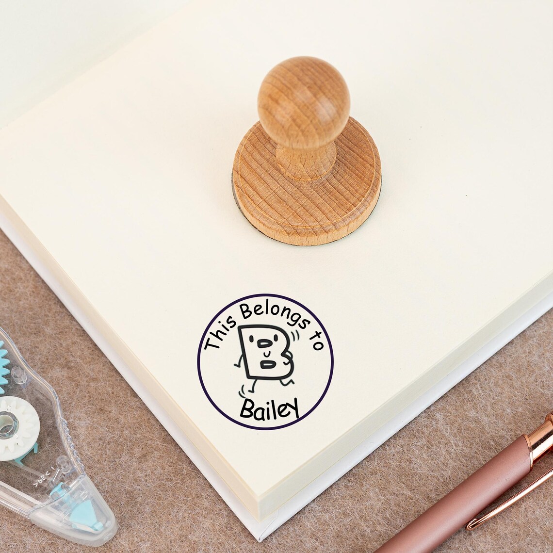 Personal Kids Name Stamp, Custom Name Stamp, Personalized Stamp, Custom ...