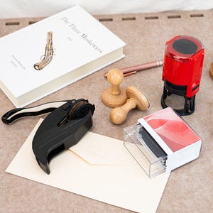 Custom Book Stamp, Self Inking Stamp, Custom Library Book Name Stamp ...