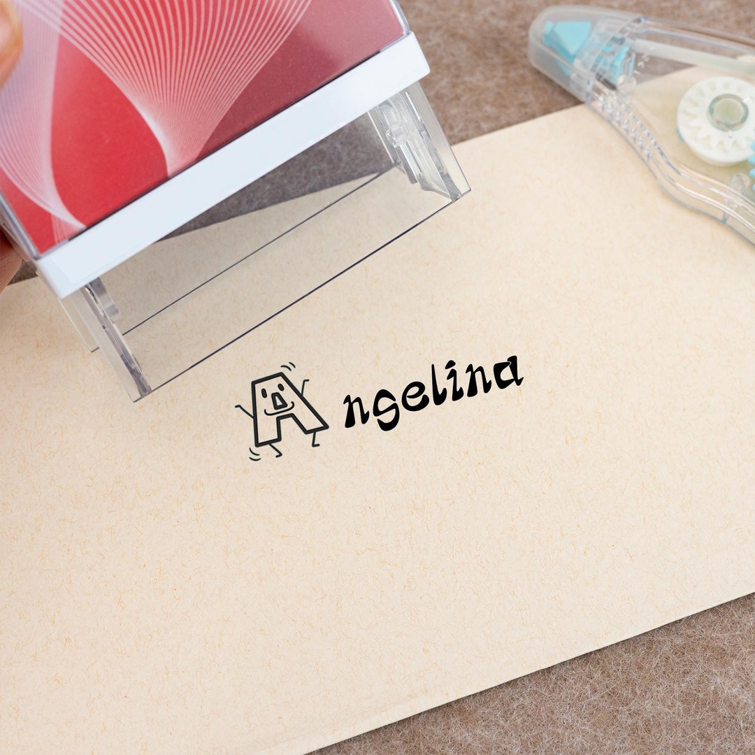 Kids Name Stamp, Stamp for Childs, Custom Name Stamp for Kids, Self ...