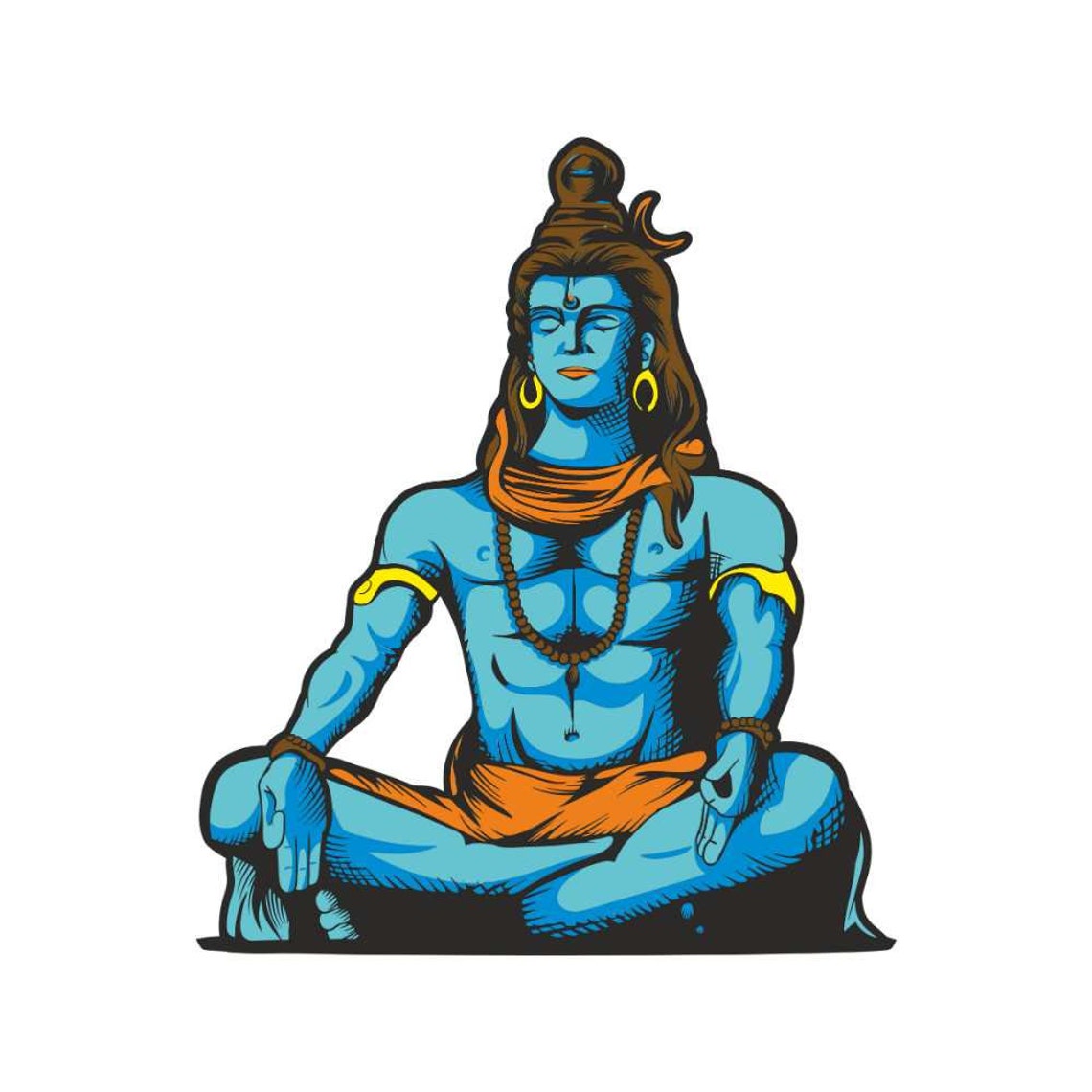Multilayer Shiv Ji Mahadeva Shiva Laser Cut Template SVG Cut File 3D Layered Vector Cutting File ...