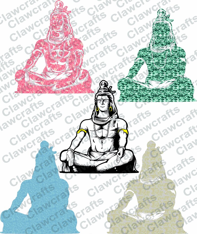 Multilayer Shiv Ji Mahadeva Shiva Laser Cut Template SVG Cut File 3D ...