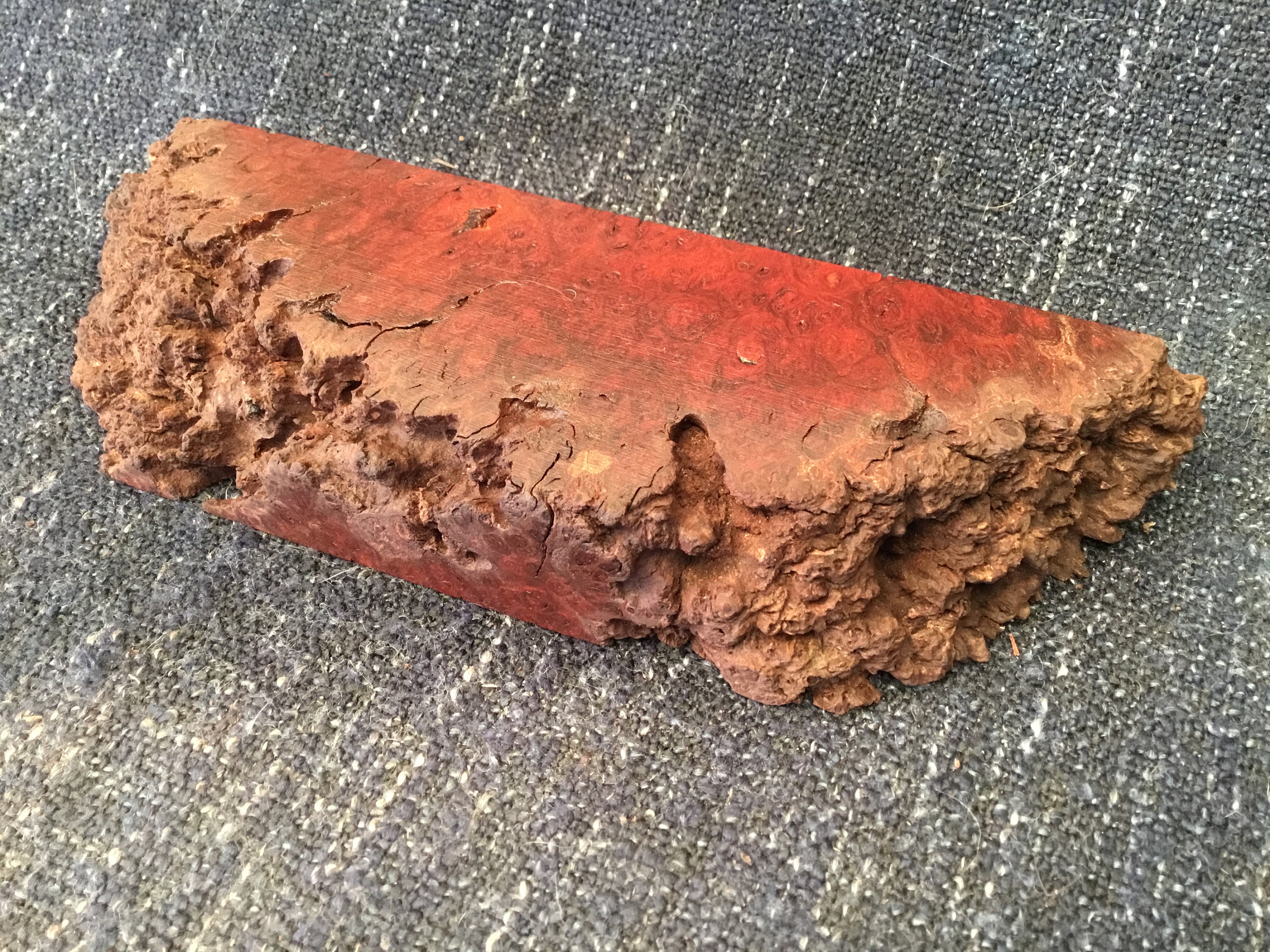 Jarrah Burl Craft Wood. DIY Clock Face. Plaque Blank. Wood Block for ...