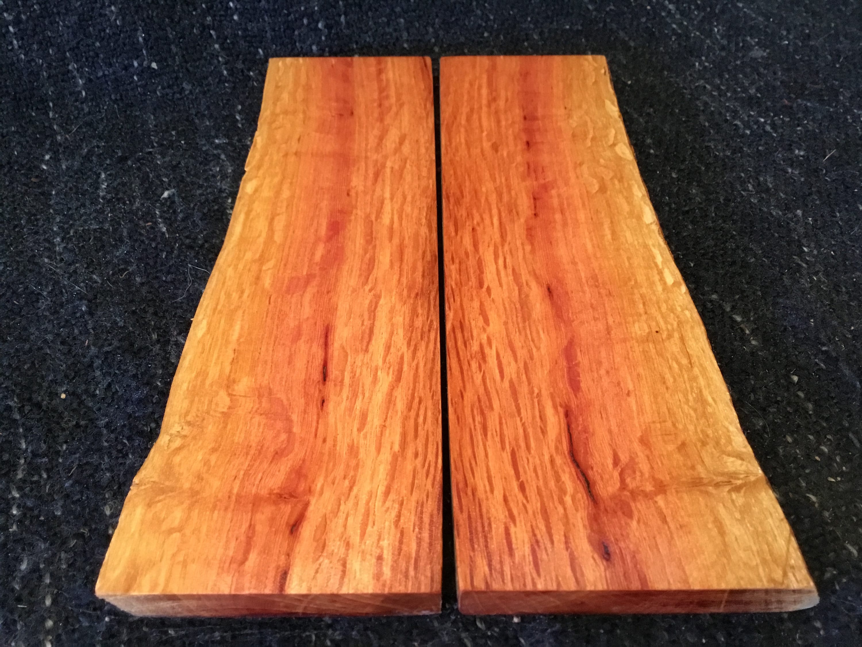 Live Edge Sheoak Hardwood Slices. Book Matched Timber Pair. Craft Wood ...
