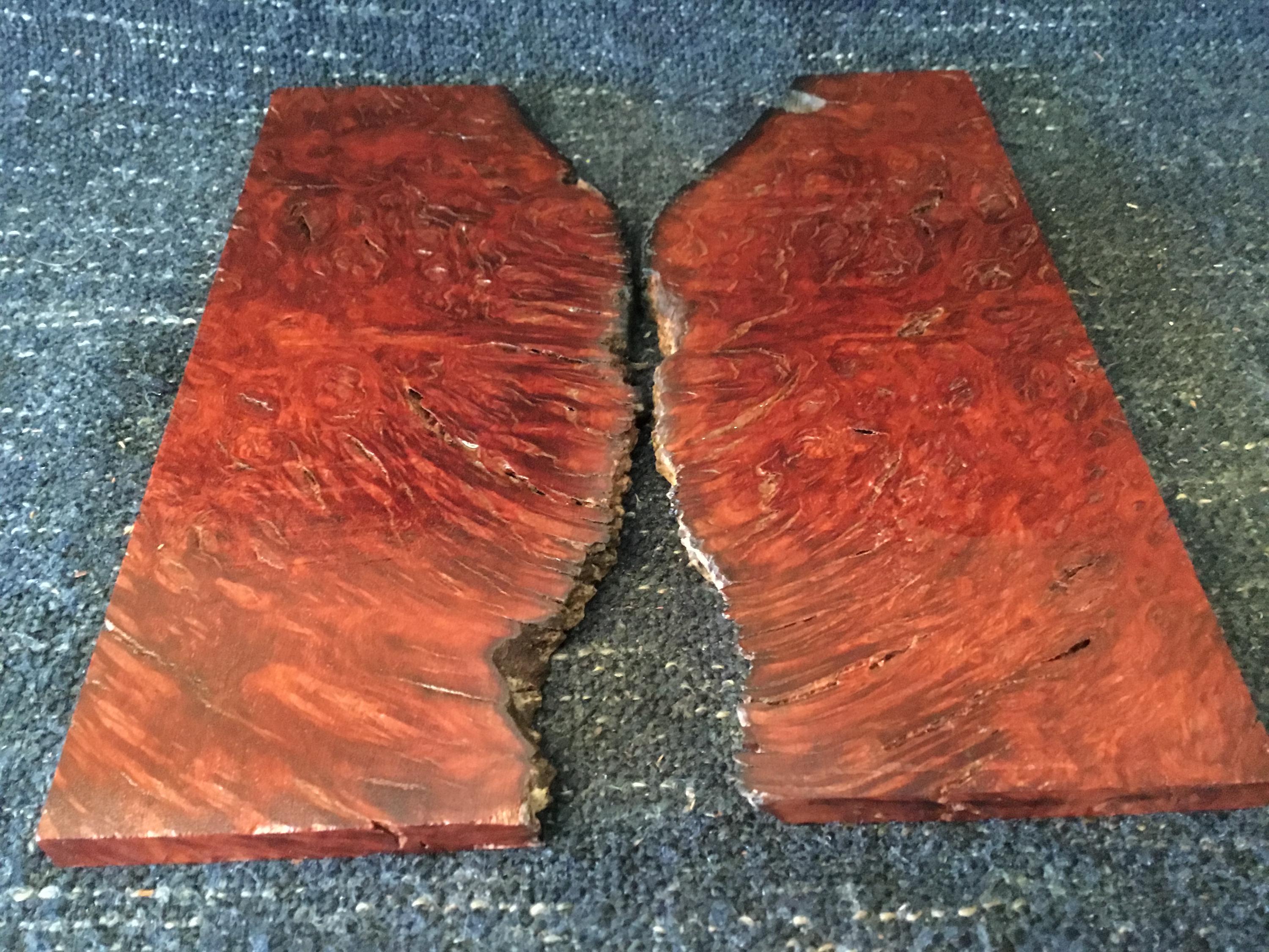 Australian Jarrah Burl Hardwood. Thick Veneers. Natural Timber Slices ...