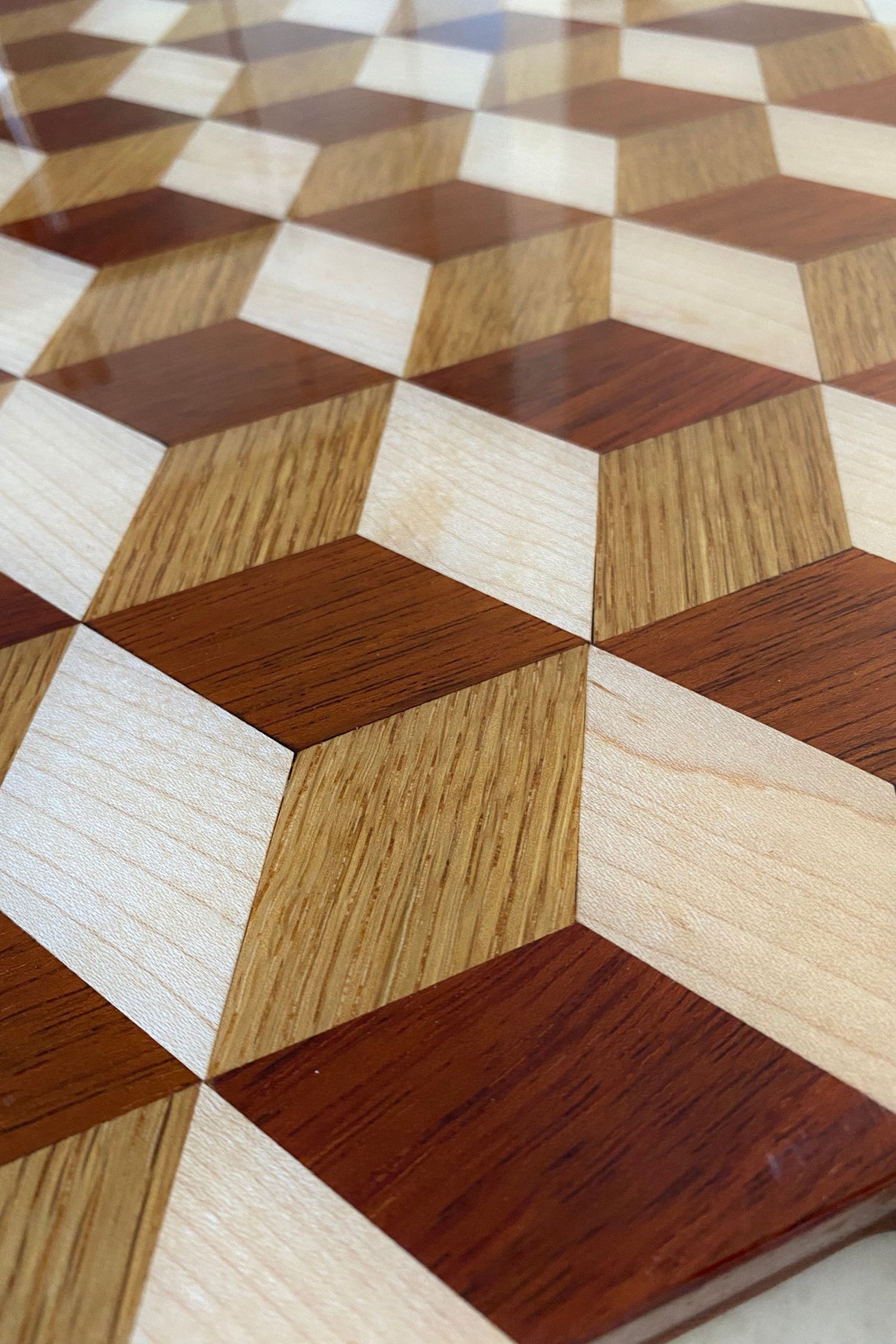 Geometric Wood Decor Piece Multi-functional Design & - Etsy