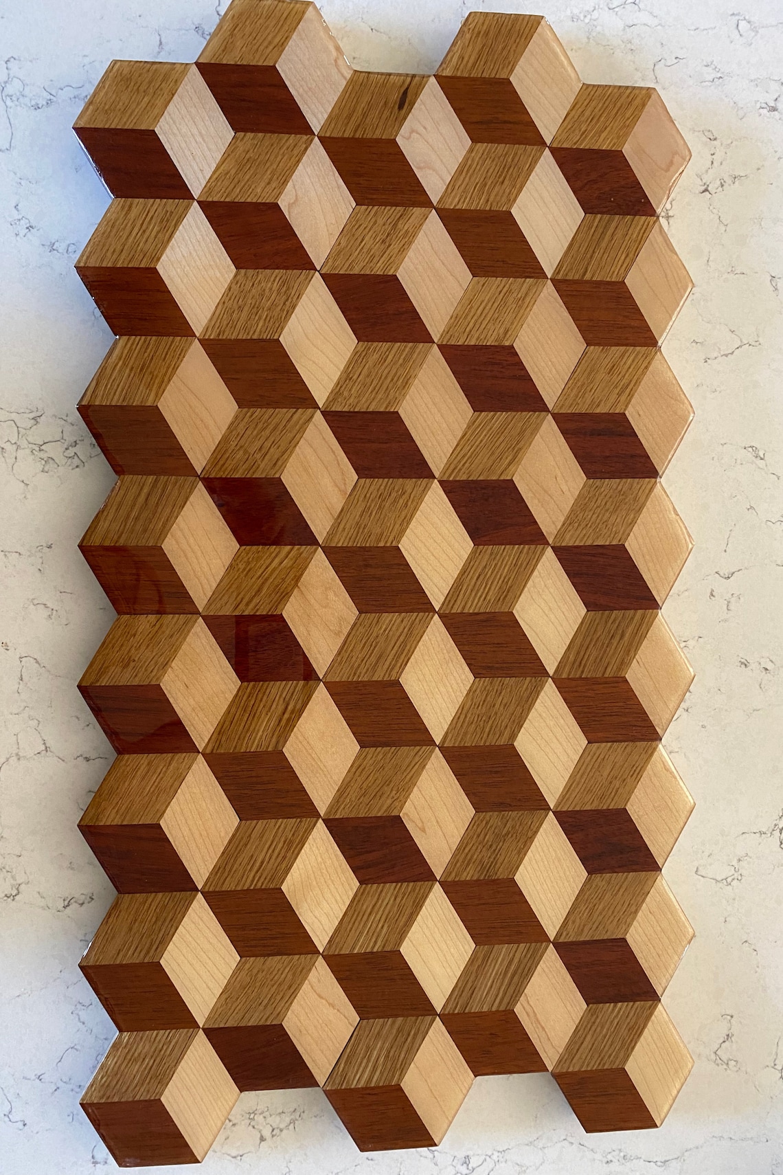 Geometric Wood Decor Piece Multi-functional Design & - Etsy