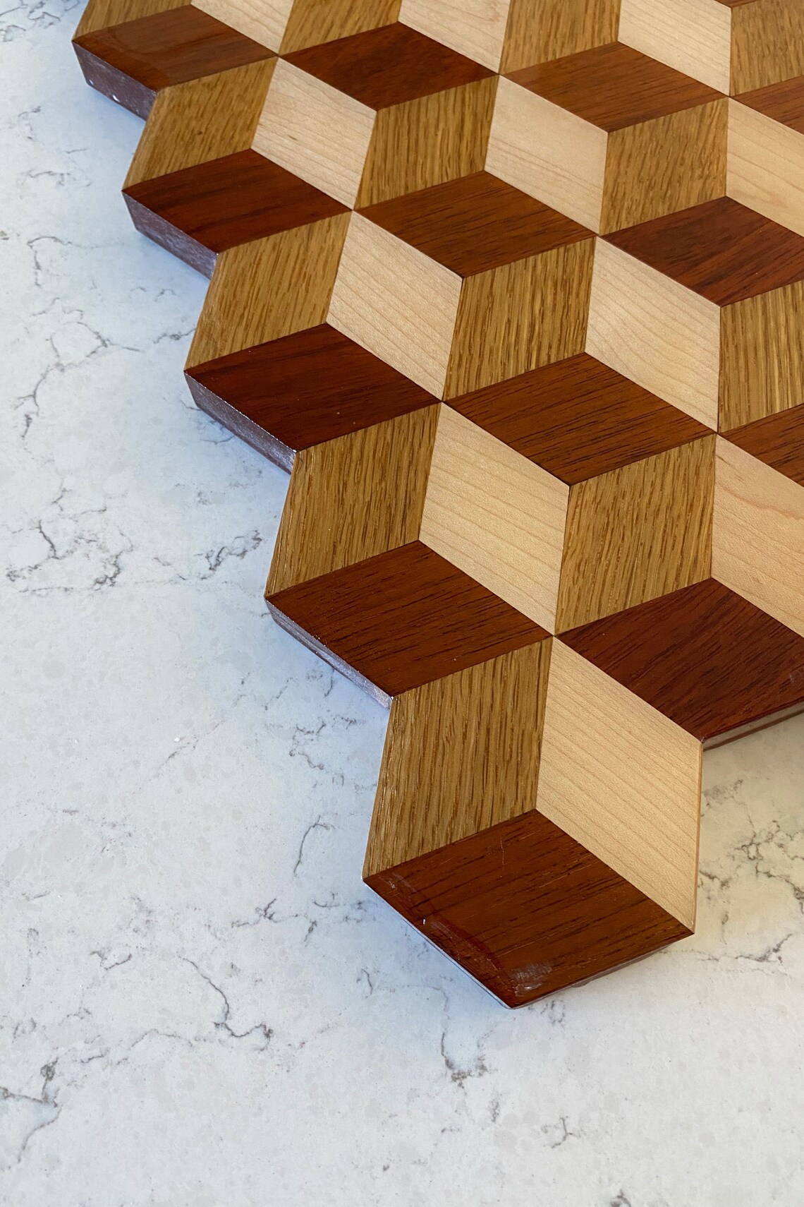 Geometric Wood Decor Piece Multi-functional Design & - Etsy