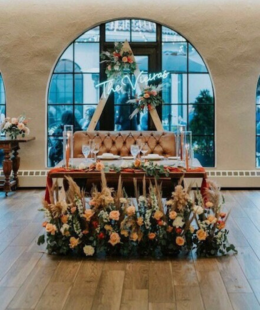 Triangle Natural Wood Wedding Arch - Etsy