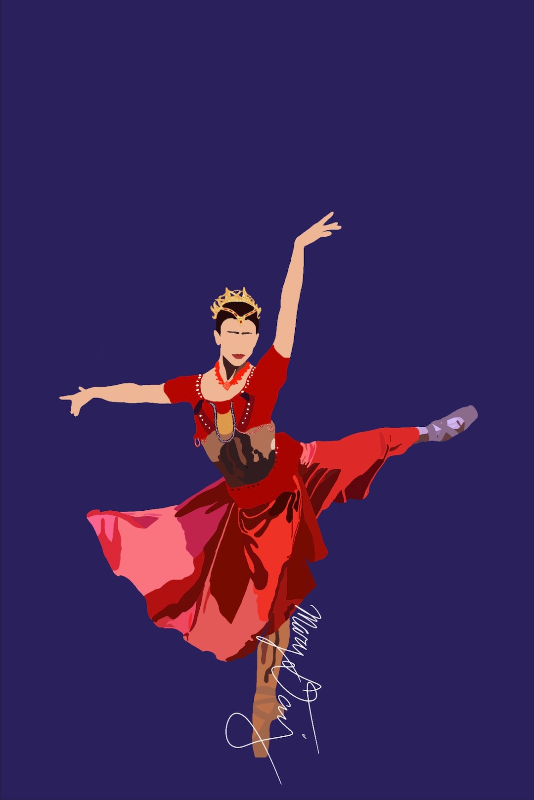 Gamzatti From the Ballet La Bayadere - Etsy