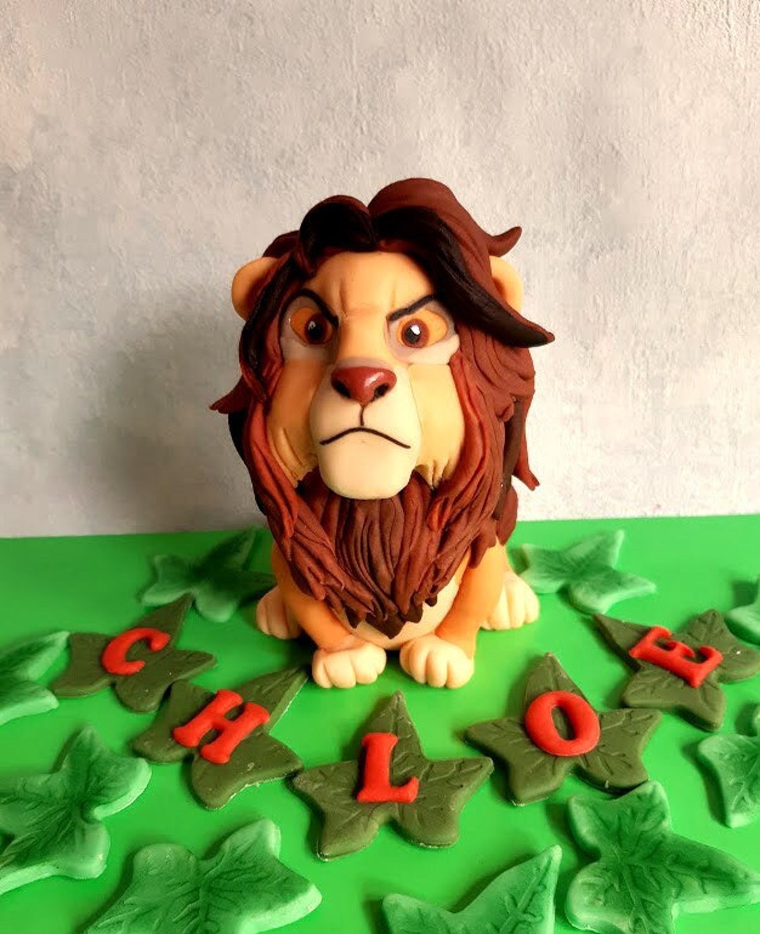 Fondant Lion Cake Topper/lion Cake Decoration - Etsy