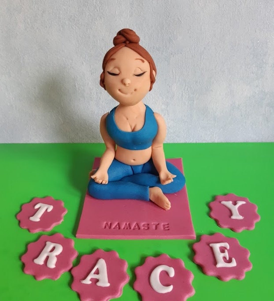 Yoga Cake Topper for Birthday Cake Decoration for Spots Themed Cake ...