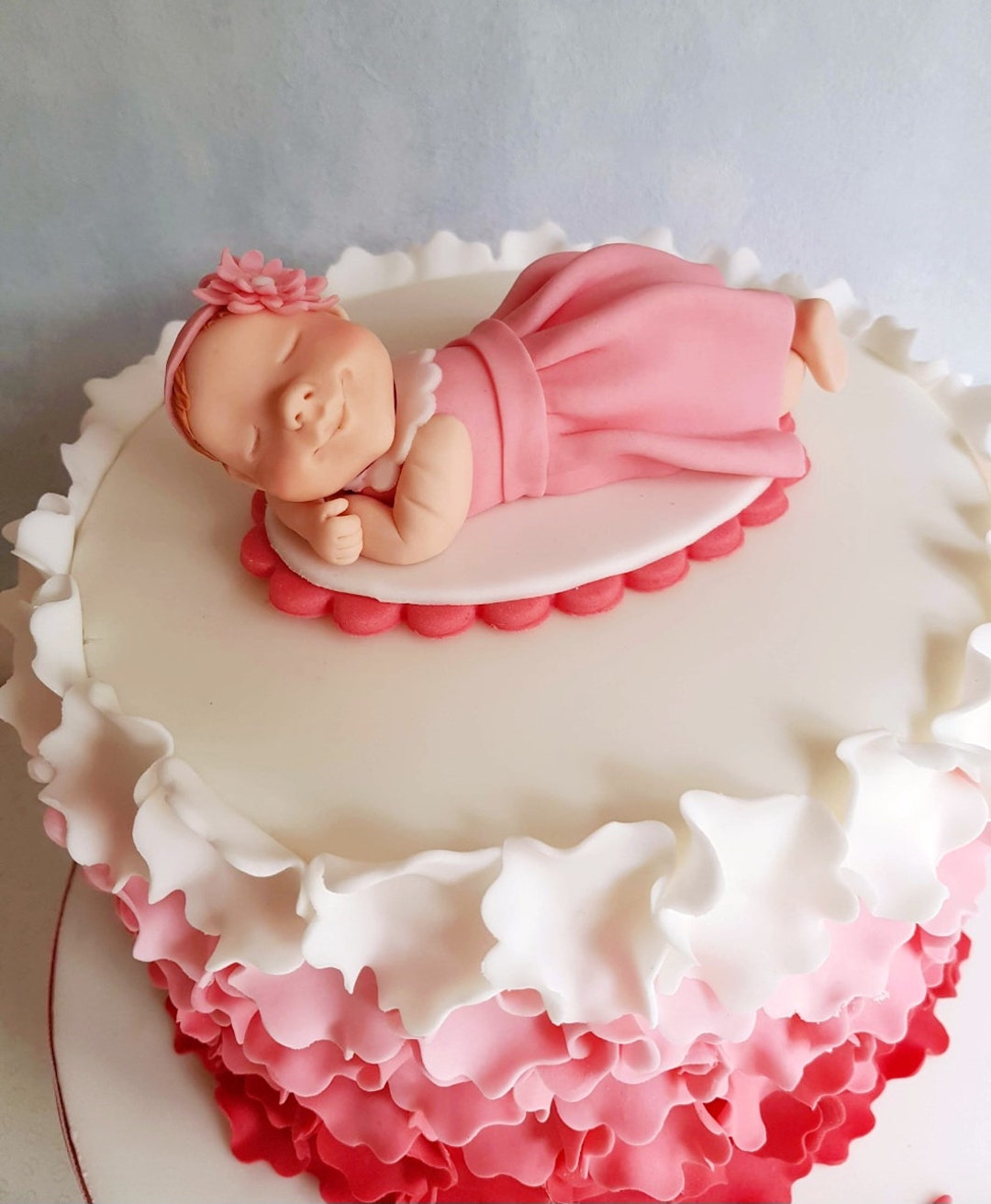 Baby Girl Cake Topper for Baby Shower Cake Decoration With Edible Baby ...