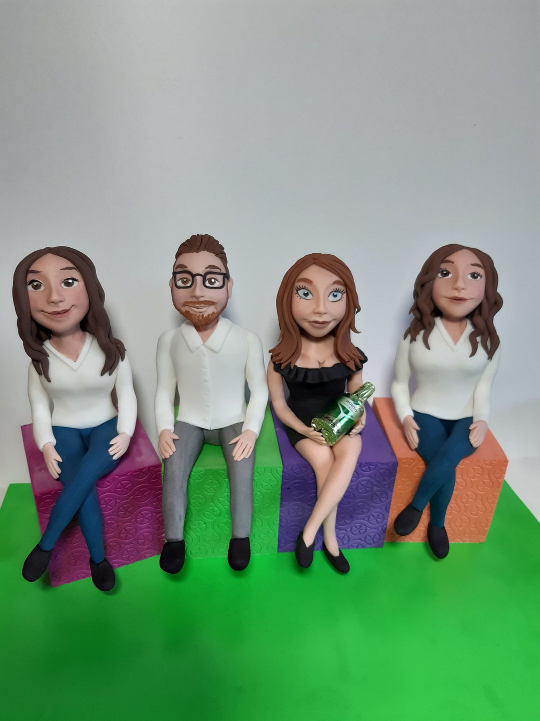 People Cake Toppers for Birthday Cake Decoration With Custom Made ...