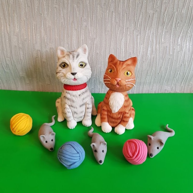 Fondant Cats - Etsy