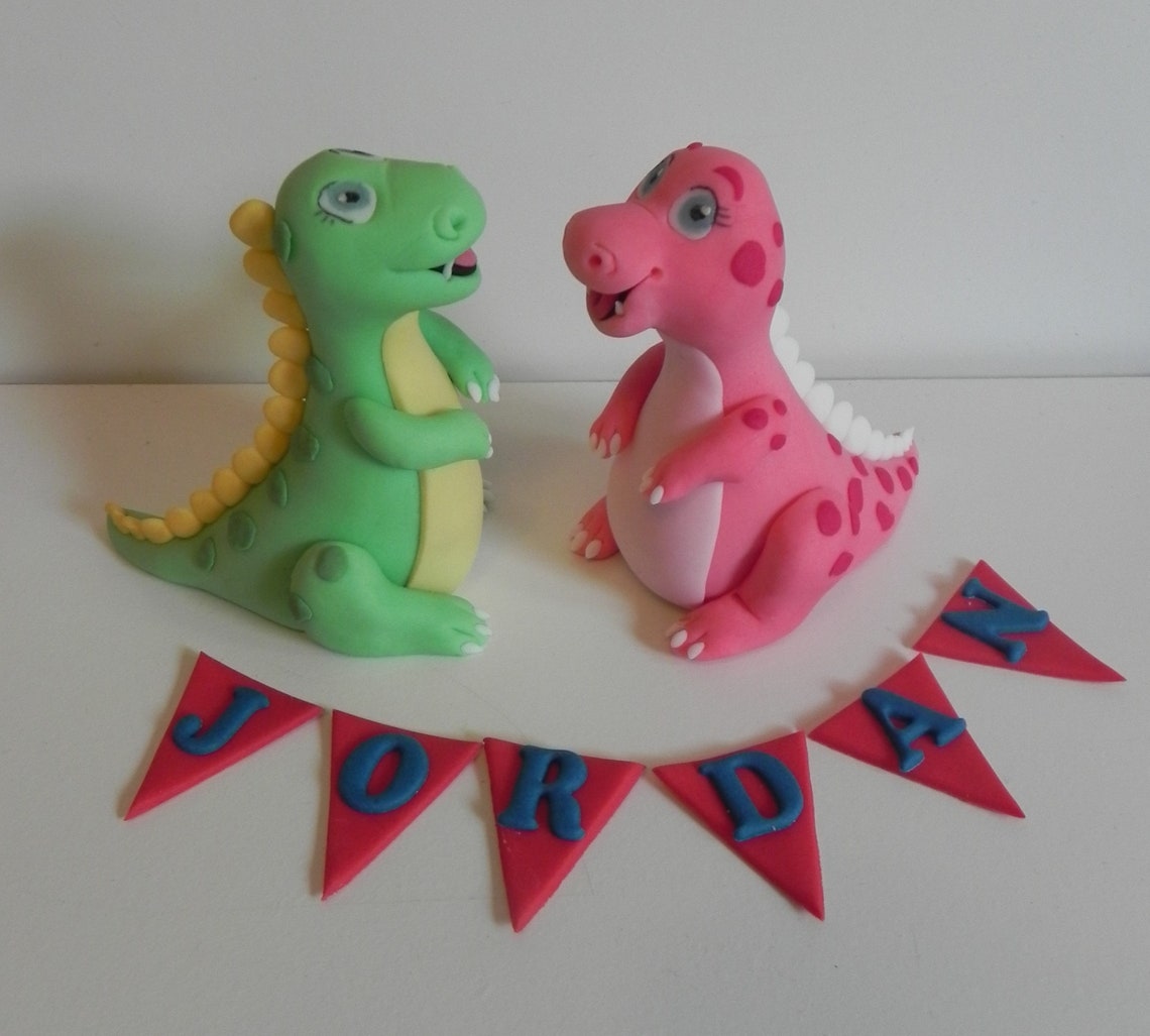 Dinosaur Cake Toppers Fondant Dinosaurs Cake Toppers - Etsy