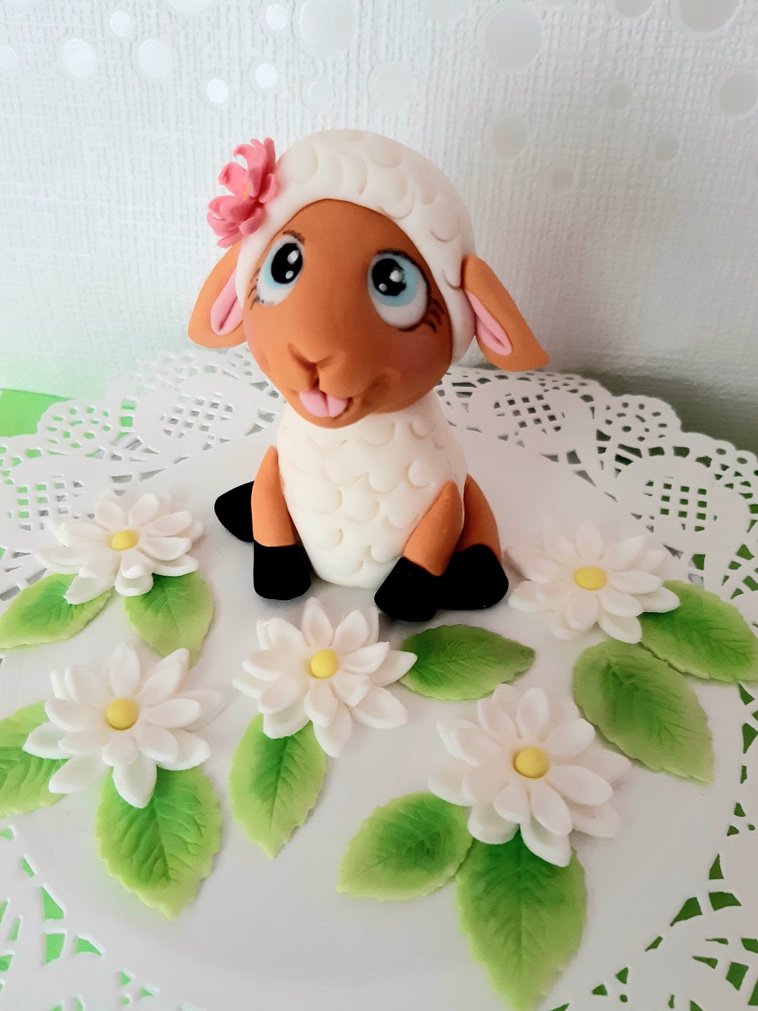 Sheep Cake Topper for Easter Cake Decoration for Birthday Cake ...