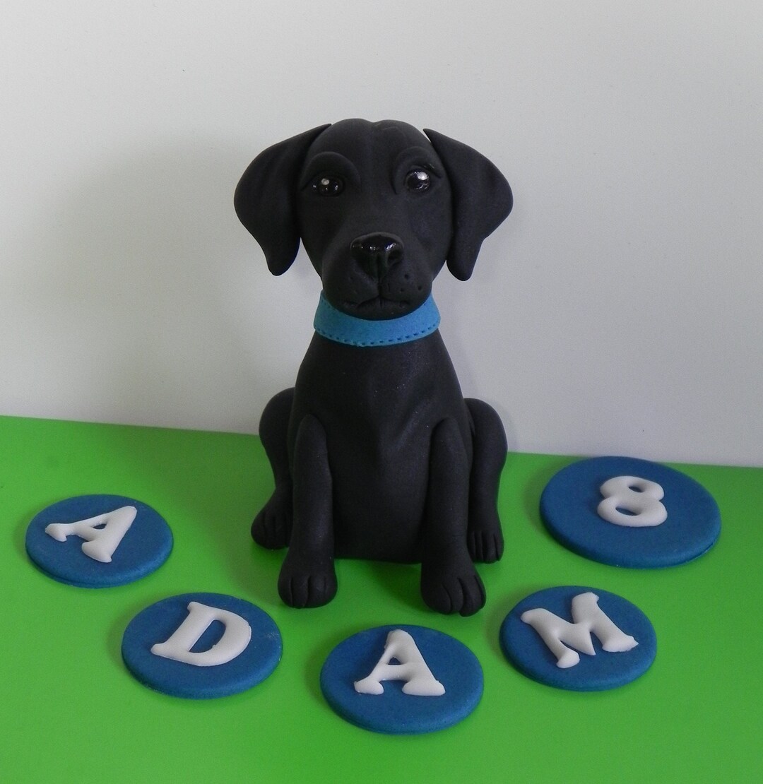 Labrador Cake Topper/ Dog Cake Topper/fondant Dog/dog - Etsy
