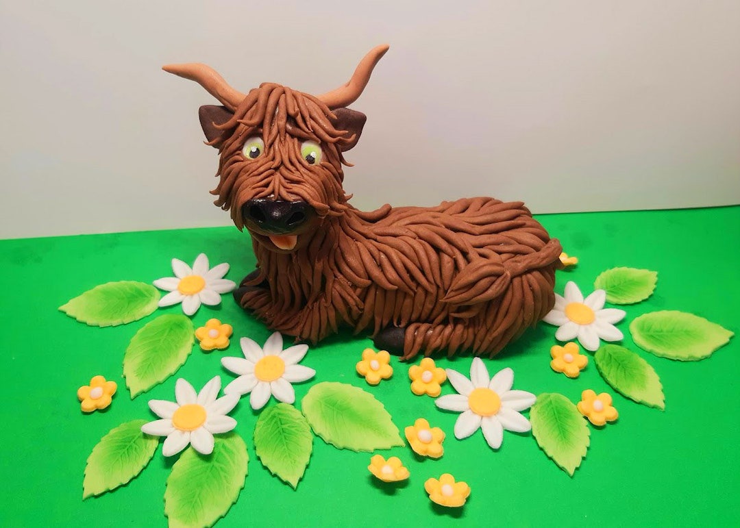 Bull Cake Topper for Birthday Cake Decoration for Animal Cake Toppers ...