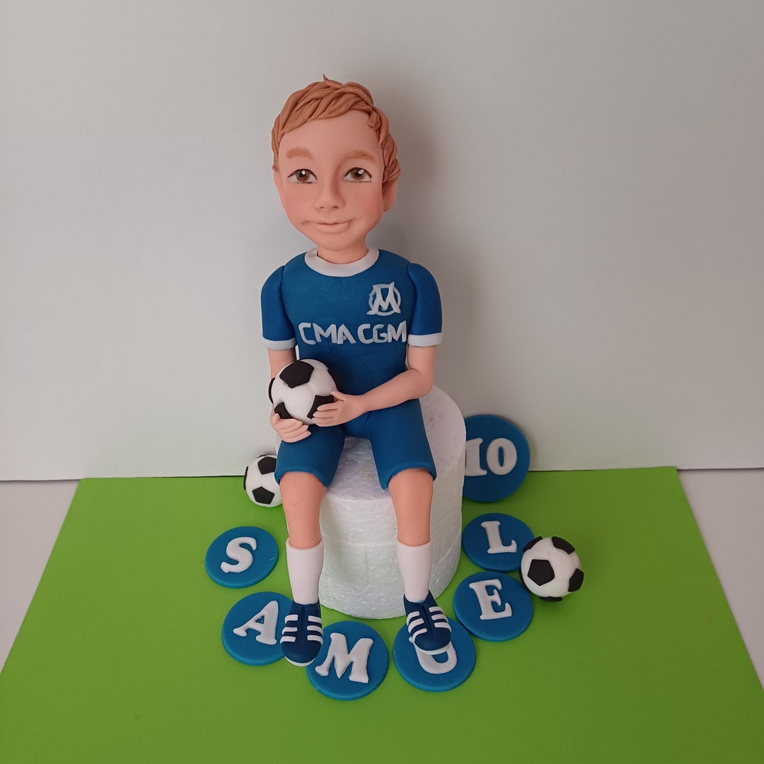 Footballer Cake Topper/ Soccer Cake Topper/man Cake Decoration - Etsy