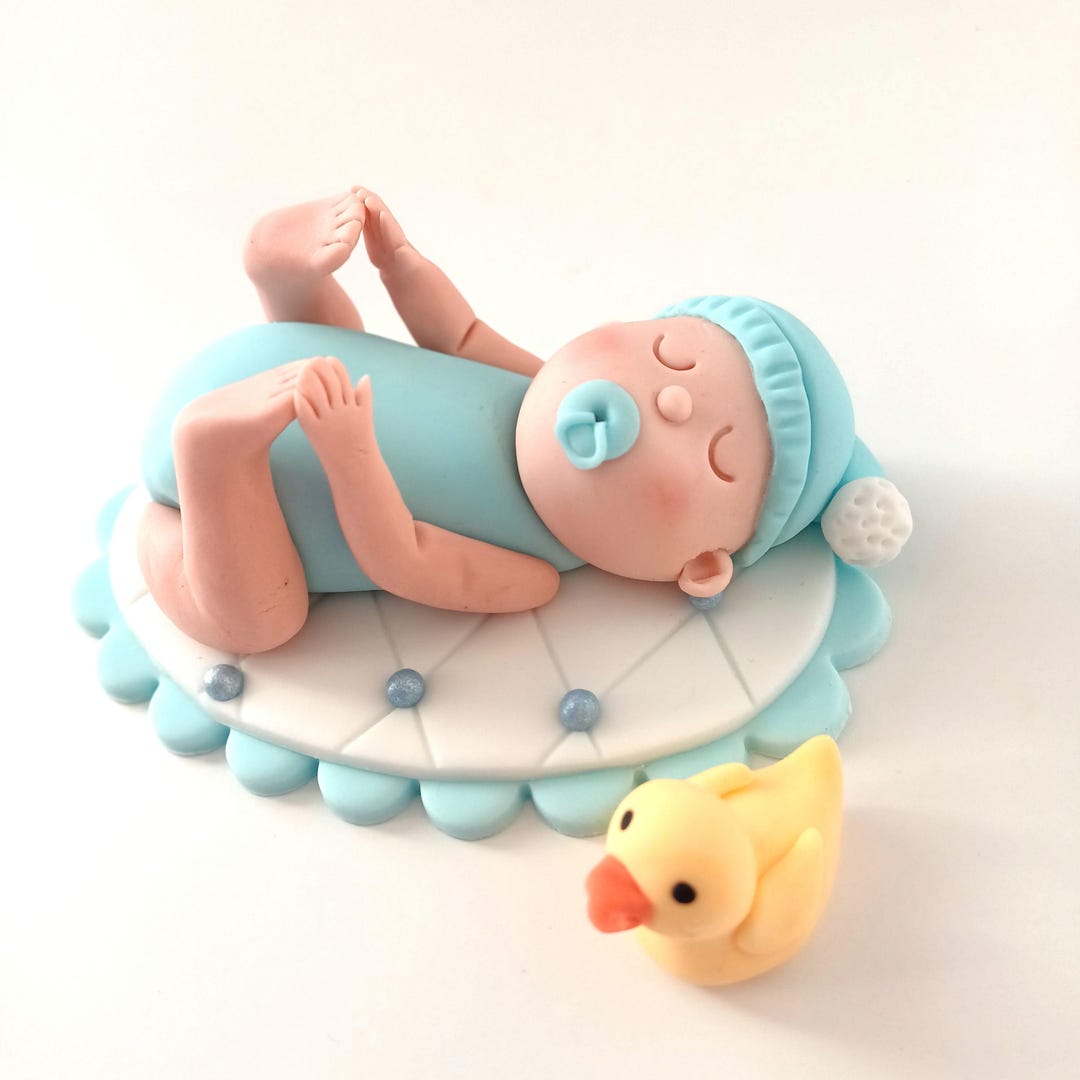 Fondant Baby Cake Topper for Baby Shower Cake Decoration for New Babys ...