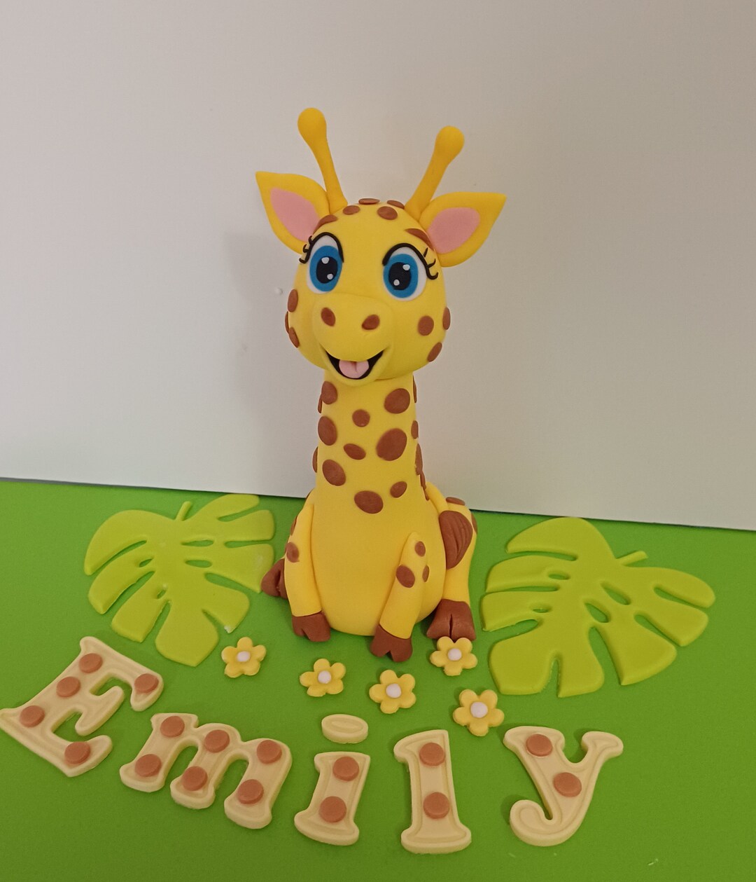 Giraffe Cake Topper for Birthday Cake Decoration for Safari Themed Cake ...