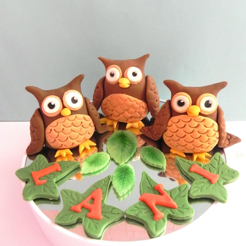 Fondant Owls - Etsy