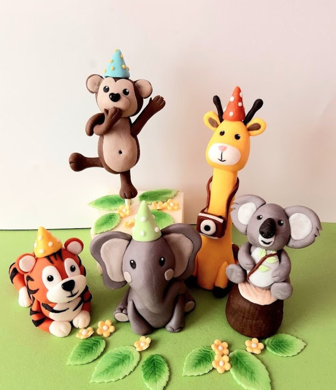 Animal Cake Toppers/ Zoo Animals Cake Decorations / Safari Cake - Etsy