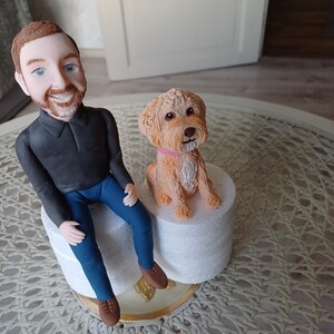 Dog Man Edible Cake Topper - Etsy