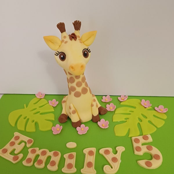 Giraffe Cake Topper - Etsy