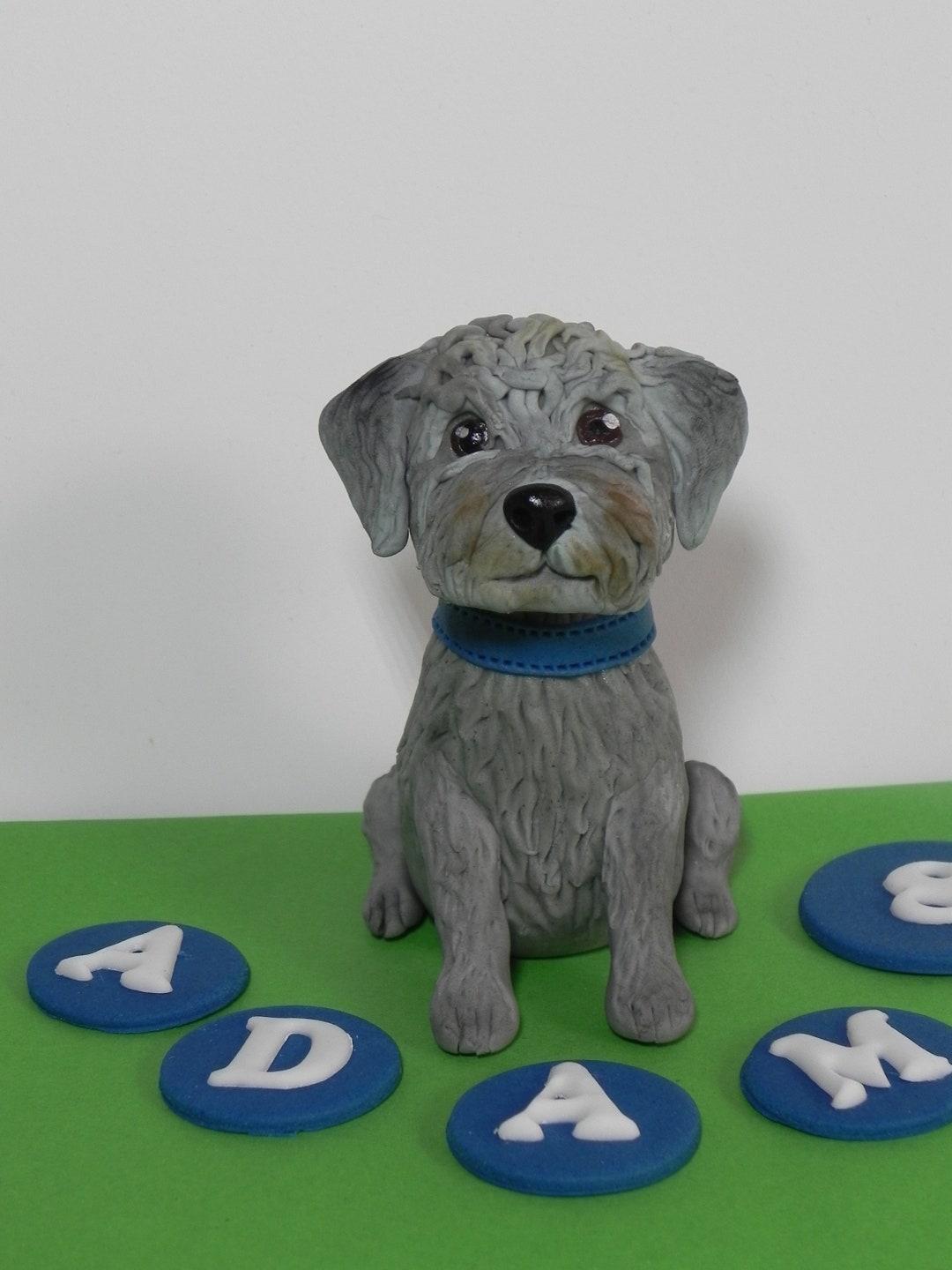 Fondant Customized Dog Cake Topper for Birthday Cake - Etsy