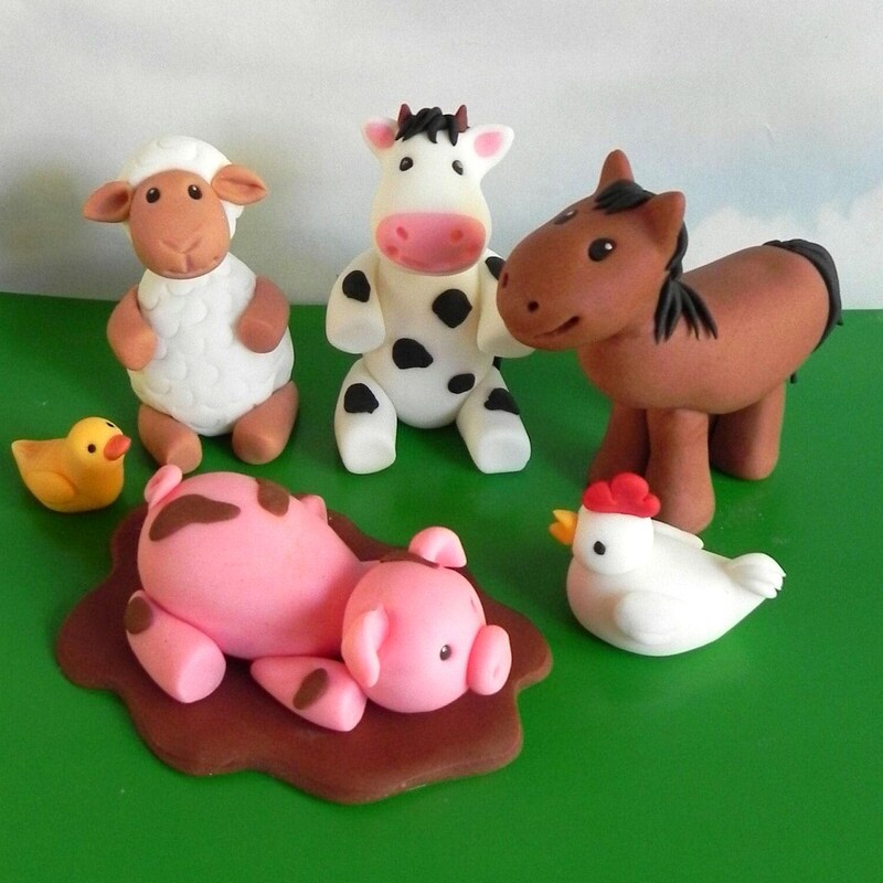 Fondant Farm Animals - Etsy