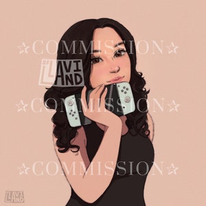 Custom Digital Portrait Drawing | Personalized Commission Anime Style ...