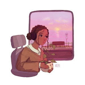 Cozy Custom Digital Portrait Drawing | Cute Personalized Commission ...