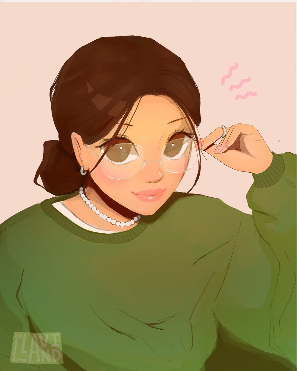 Custom Digital Portrait Drawing Personalized Cartoon Anime | Etsy