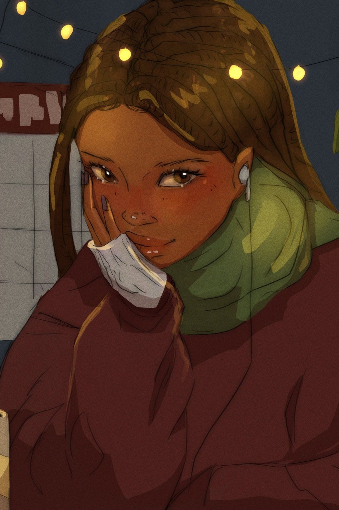 Custom Digital Portrait Drawing | Personalized Commission Anime Style ...