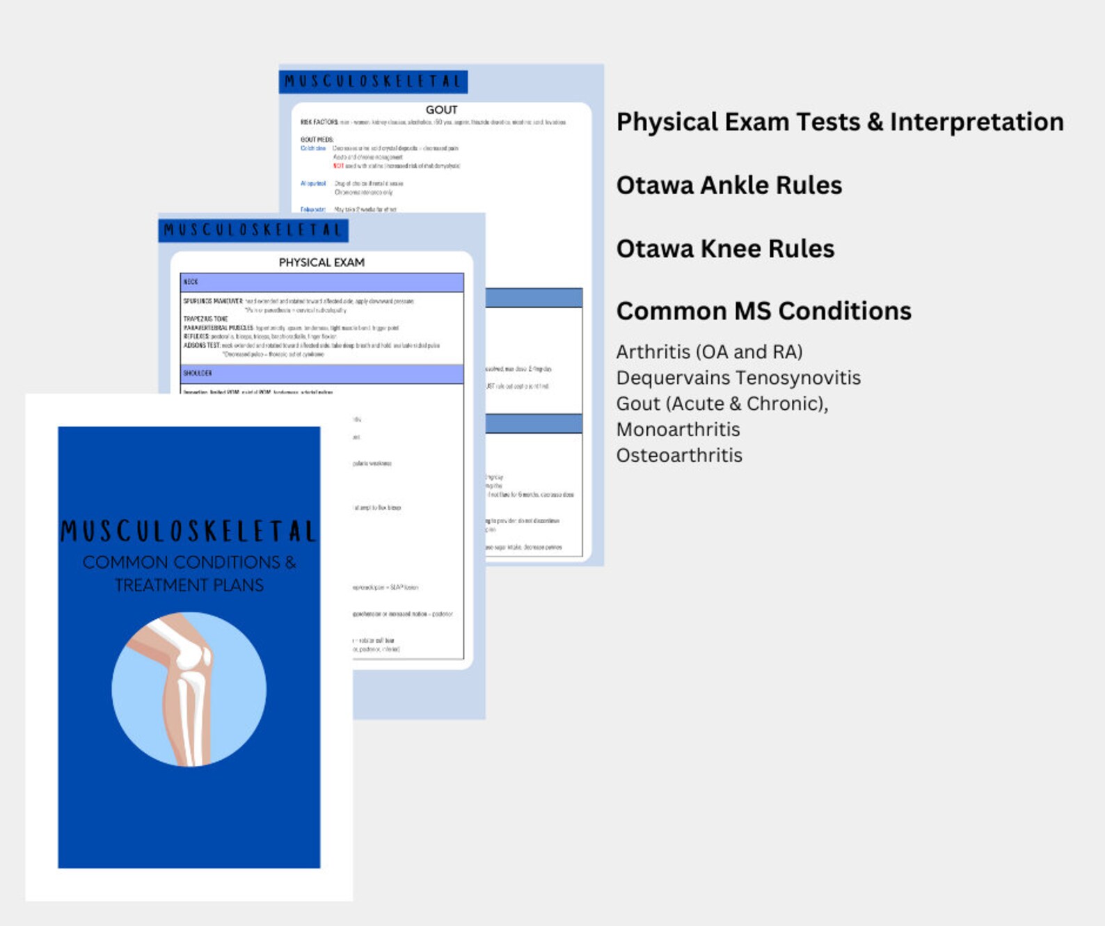 Musculoskeletal Review - Treatment Guide - Clinical Guide - FNP ...