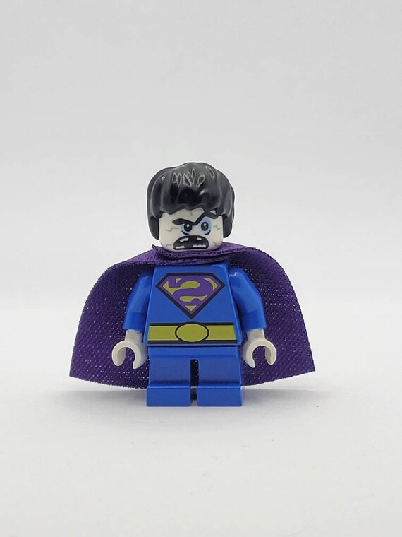 LEGO Bizzaro DC Minifigure Purple Cape Short Legs | Etsy