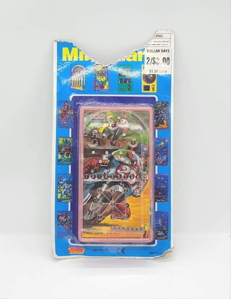 Vintage 1990s Exxon Lucky Ball Pocket Game Handheld Mini Pinball - Etsy