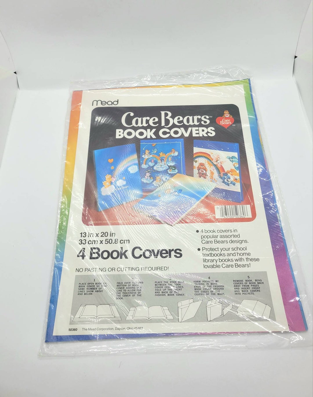 Set of 4 Care Bears Book Covers Vintage 80's New - Etsy