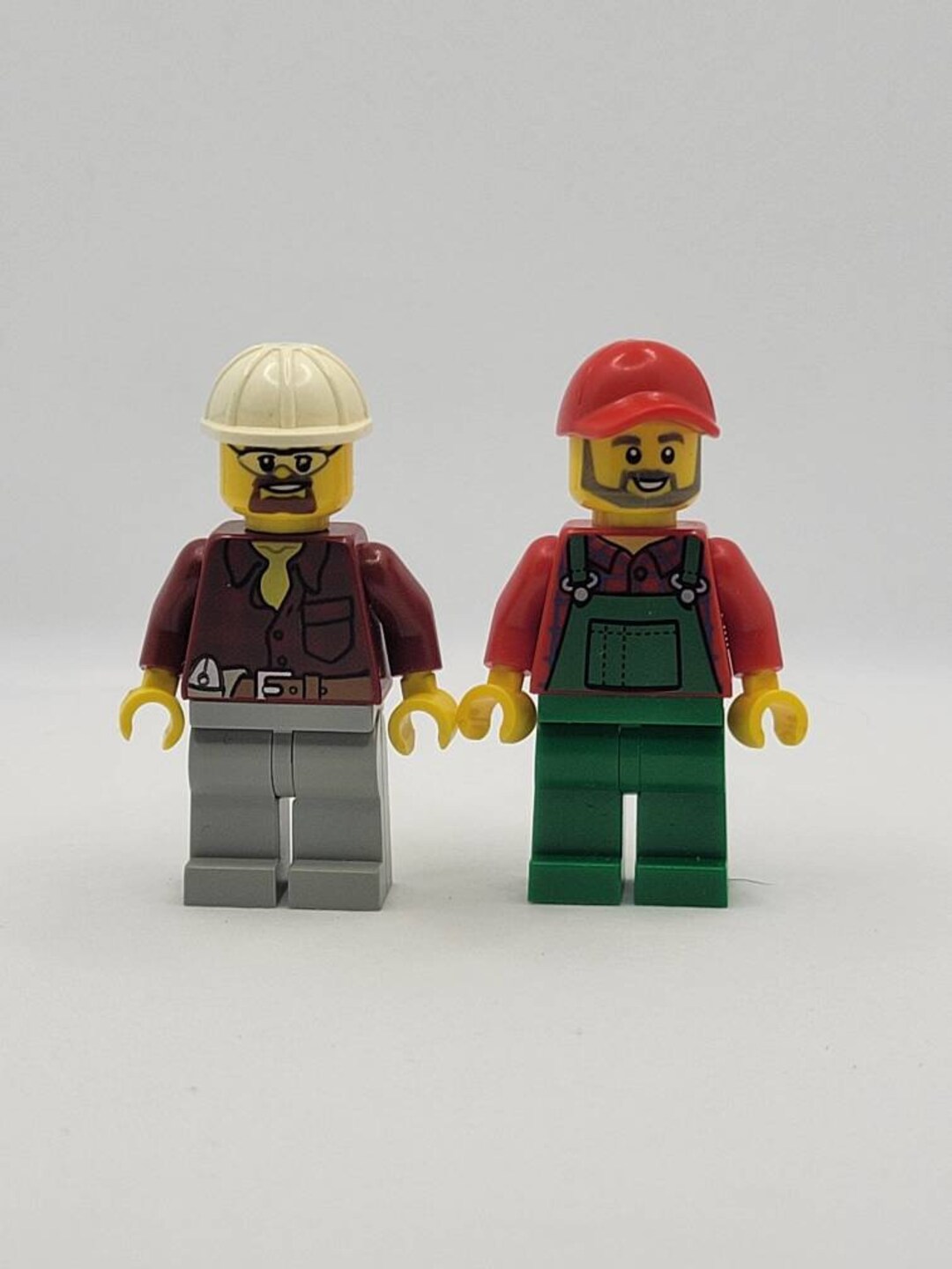 2x LEGO Minifigures Handyman Farmer - Etsy