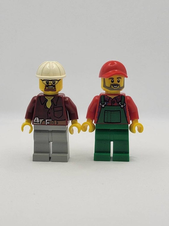 2x LEGO Minifigures Handyman Farmer | Etsy