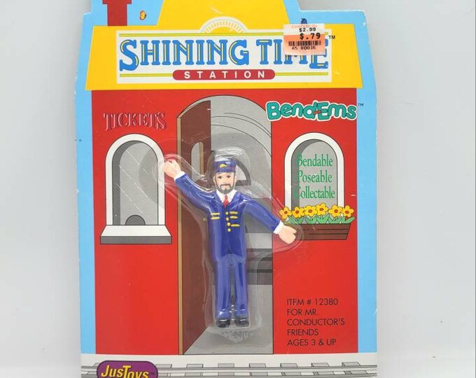 Shining Time Station Mr Conductor Bend Ems Just Toys Figure - Etsy